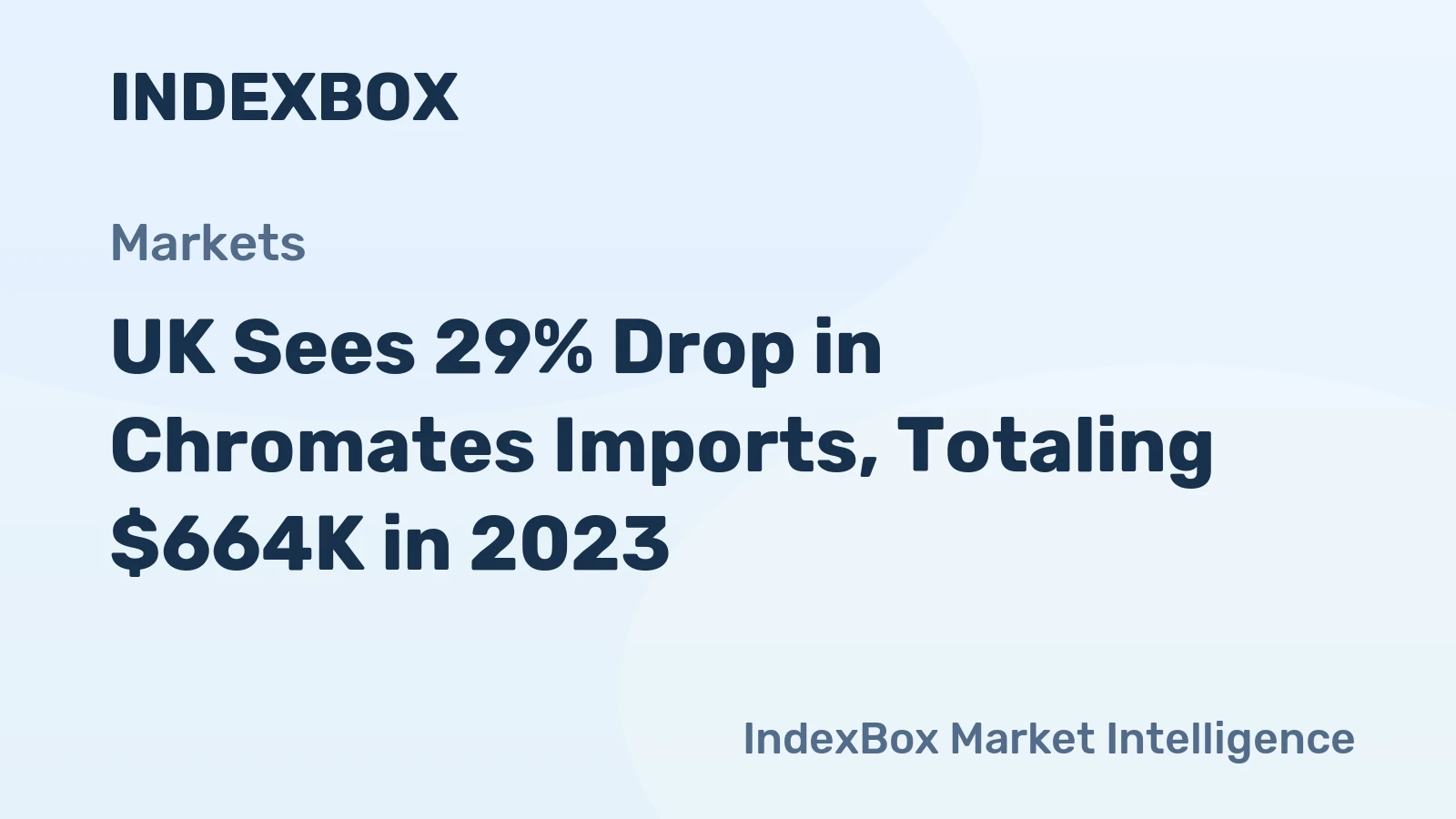 UK Sees 29% Drop in Chromates Imports, Totaling $664K in 2023