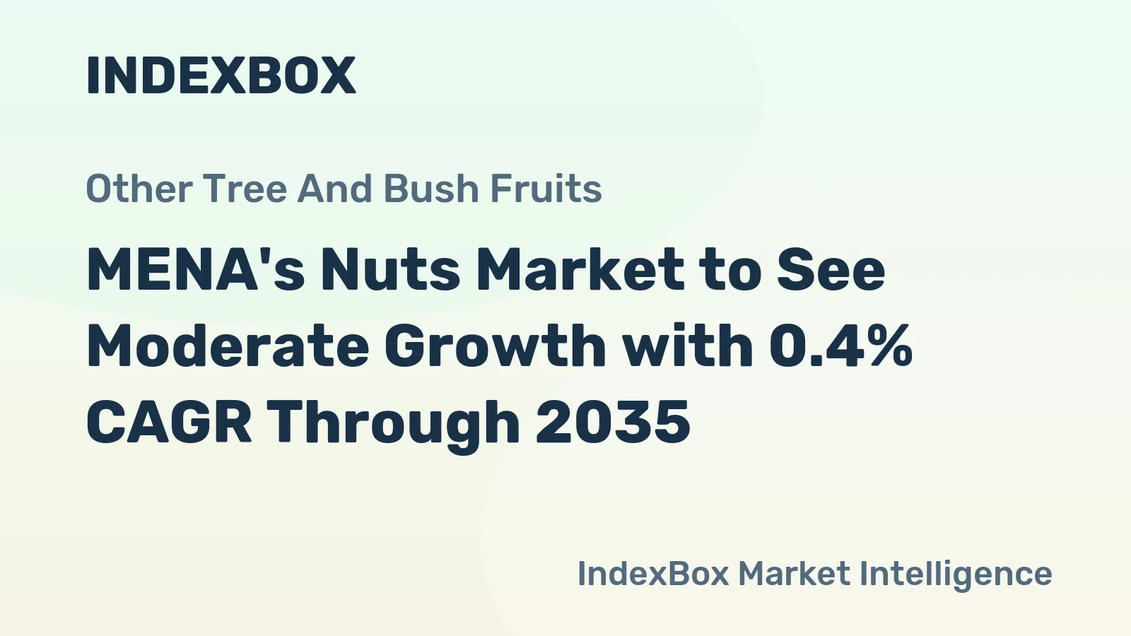 MENA's Nuts Market to See Moderate Growth with 0.4% CAGR Through 2035