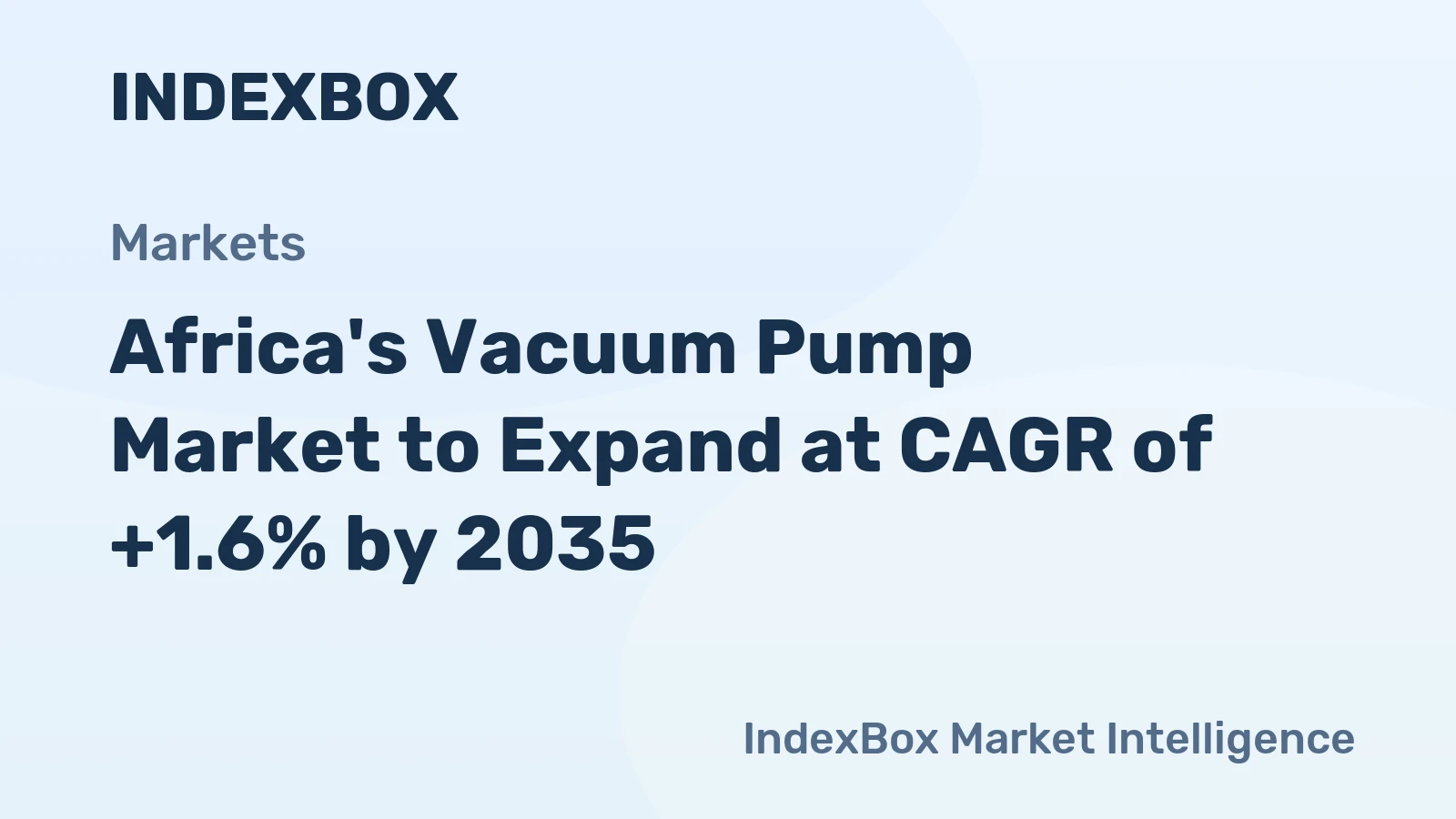 Africa's Vacuum Pump Market to Expand at CAGR of +1.6% by 2035