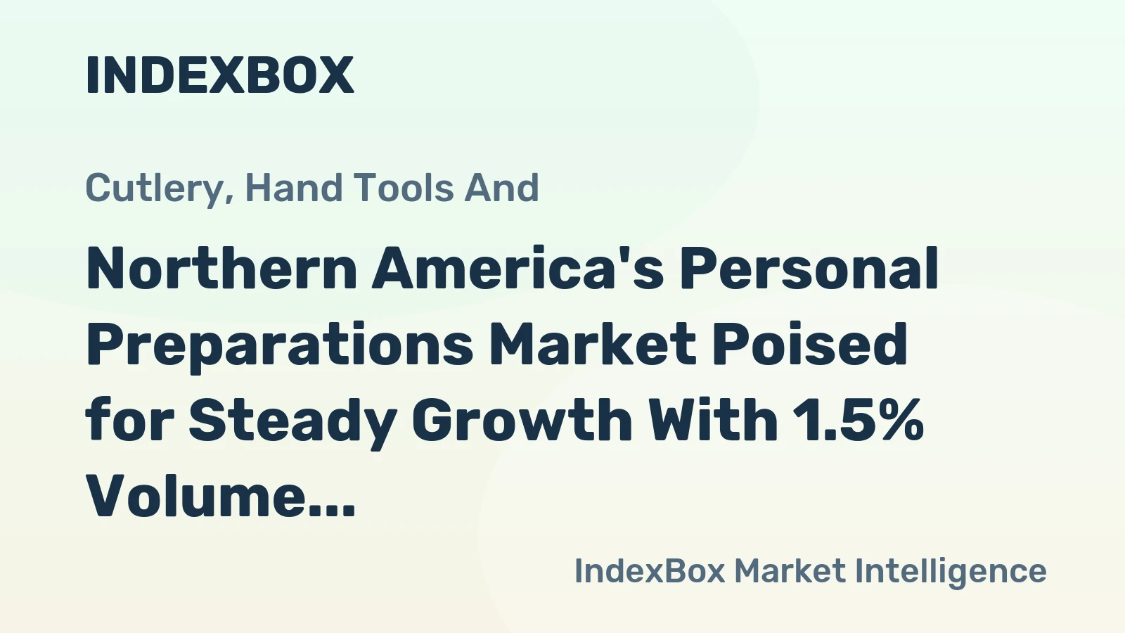 Northern America's Personal Preparations Market Poised for Steady Growth With 1.5% Volume CAGR