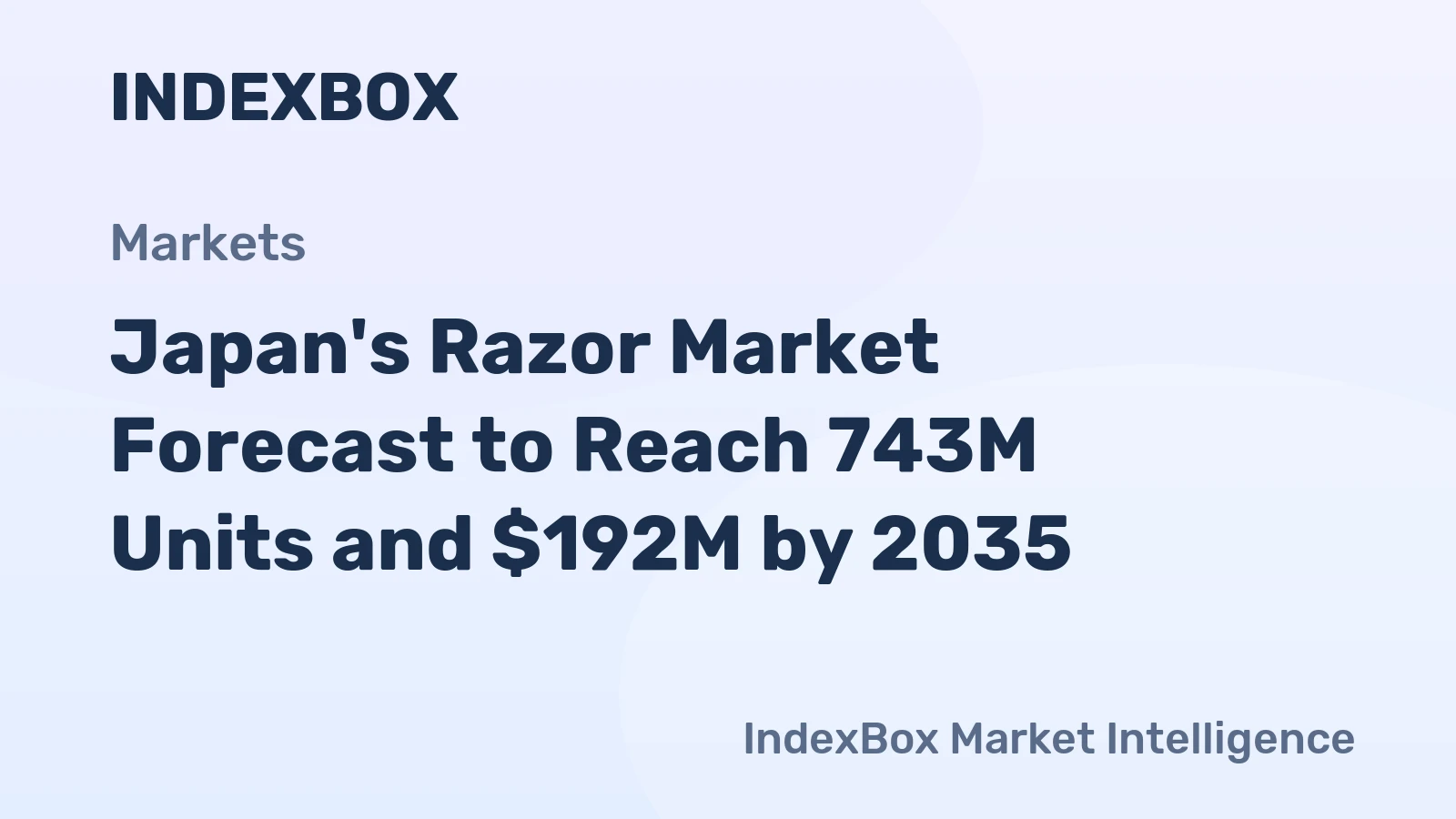 Japan's Razor Market Forecast to Reach 743M Units and $192M by 2035