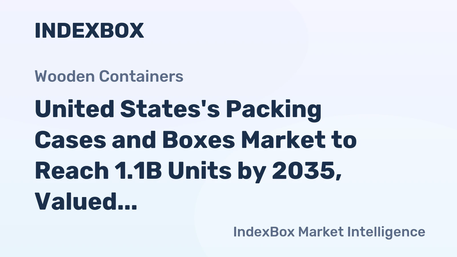United States's Packing Cases and Boxes Market to Reach 1.1B Units by 2035, Valued at $15.8B