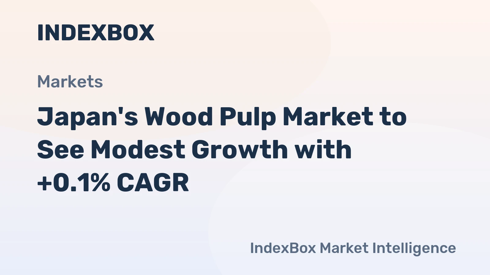 Japan's Wood Pulp Market to See Modest Growth with +0.1% CAGR