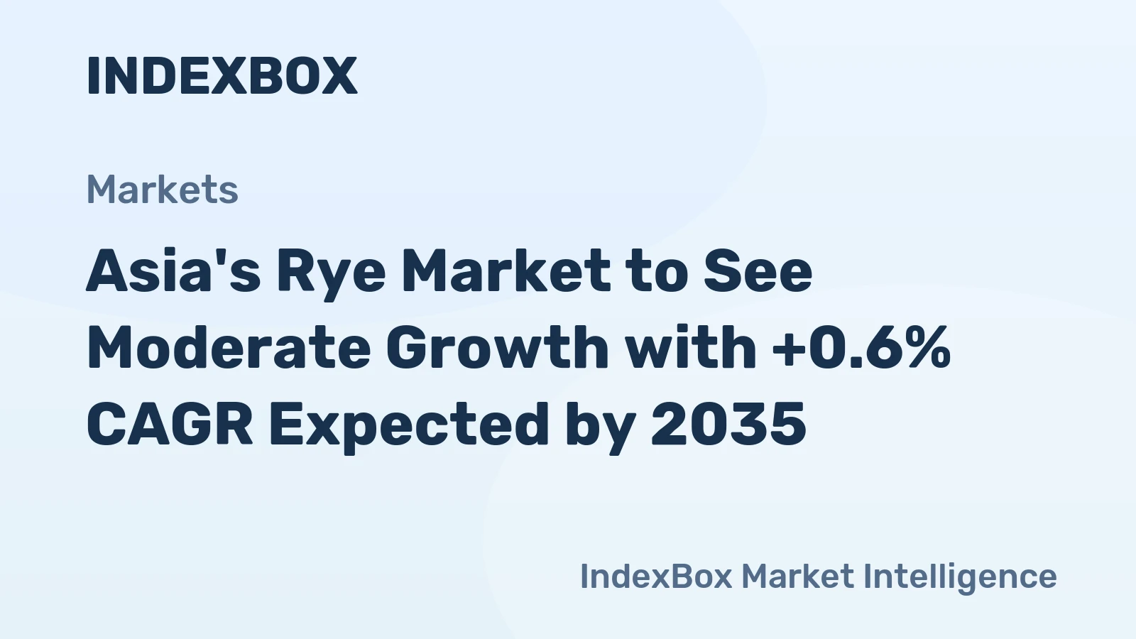 Asia's Rye Market to See Moderate Growth with +0.6% CAGR Expected by 2035