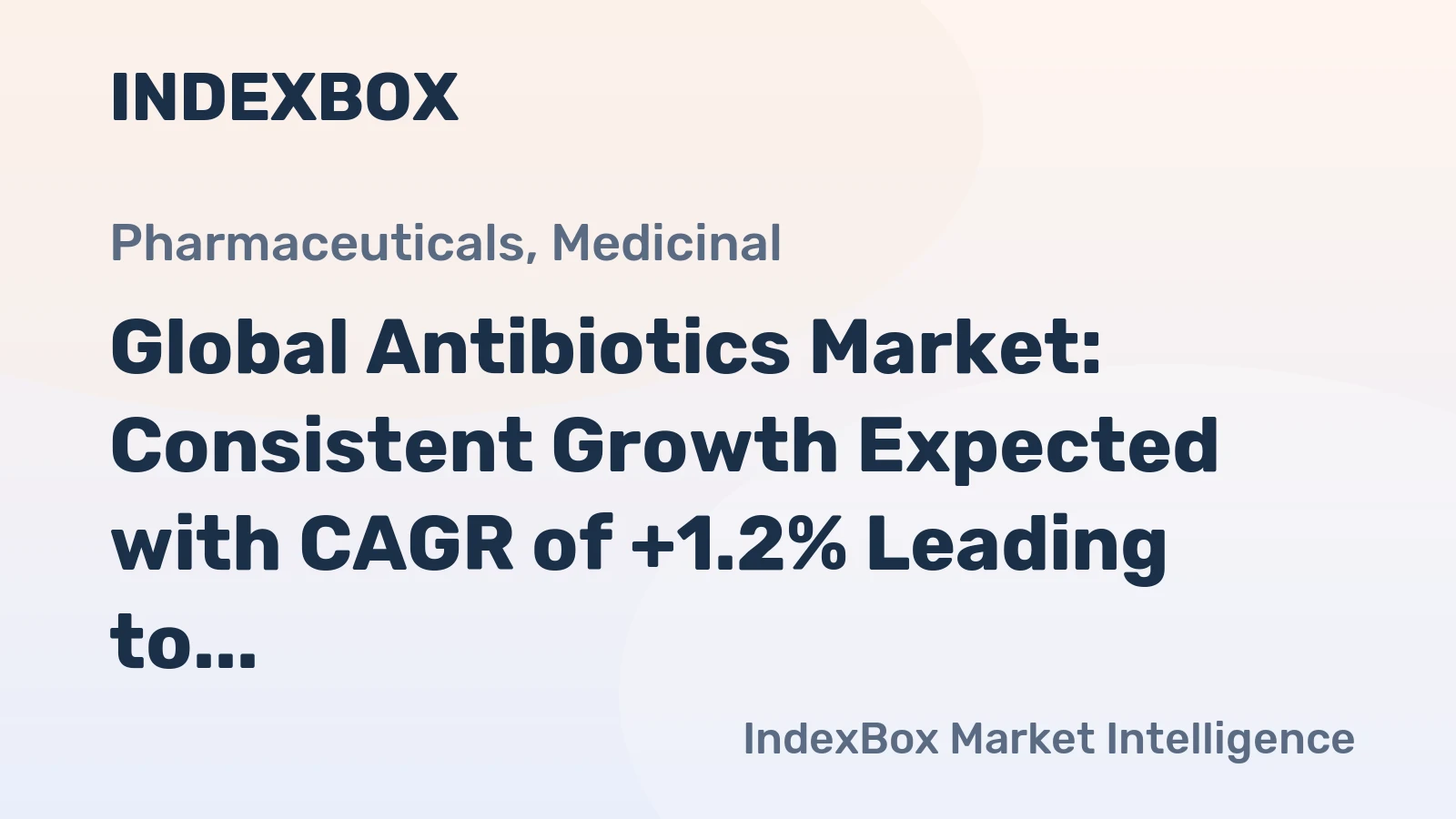 Global Antibiotics Market: Consistent Growth Expected with CAGR of +1.2% Leading to 204K Tons by 2035