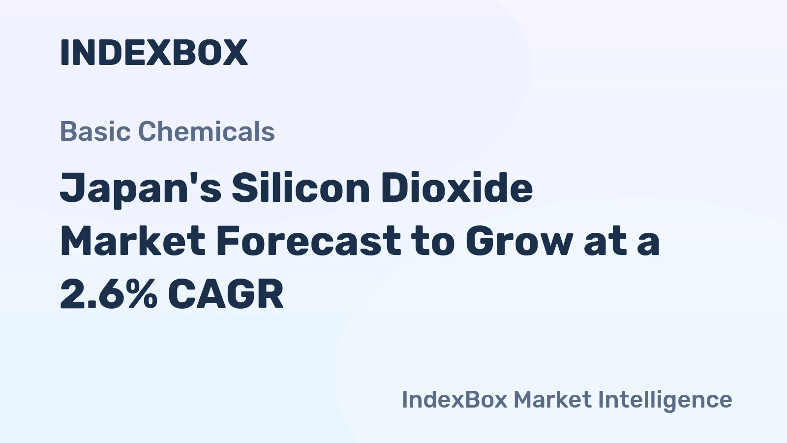 Japan's Silicon Dioxide Market Forecast to Grow at a 2.6% CAGR