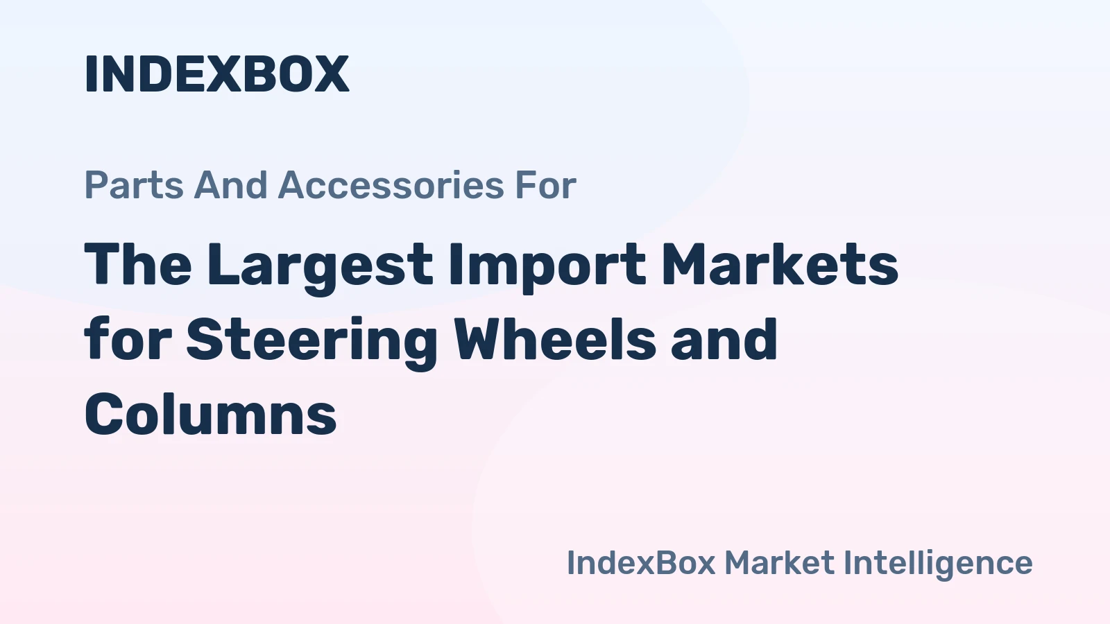 The Largest Import Markets for Steering Wheels and Columns