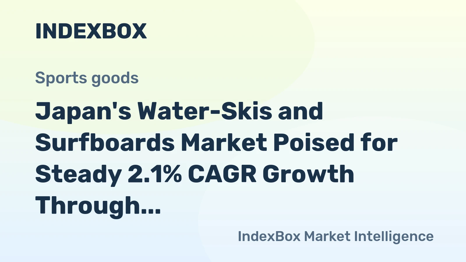 Japan's Water-Skis and Surfboards Market Poised for Steady 2.1% CAGR Growth Through 2035