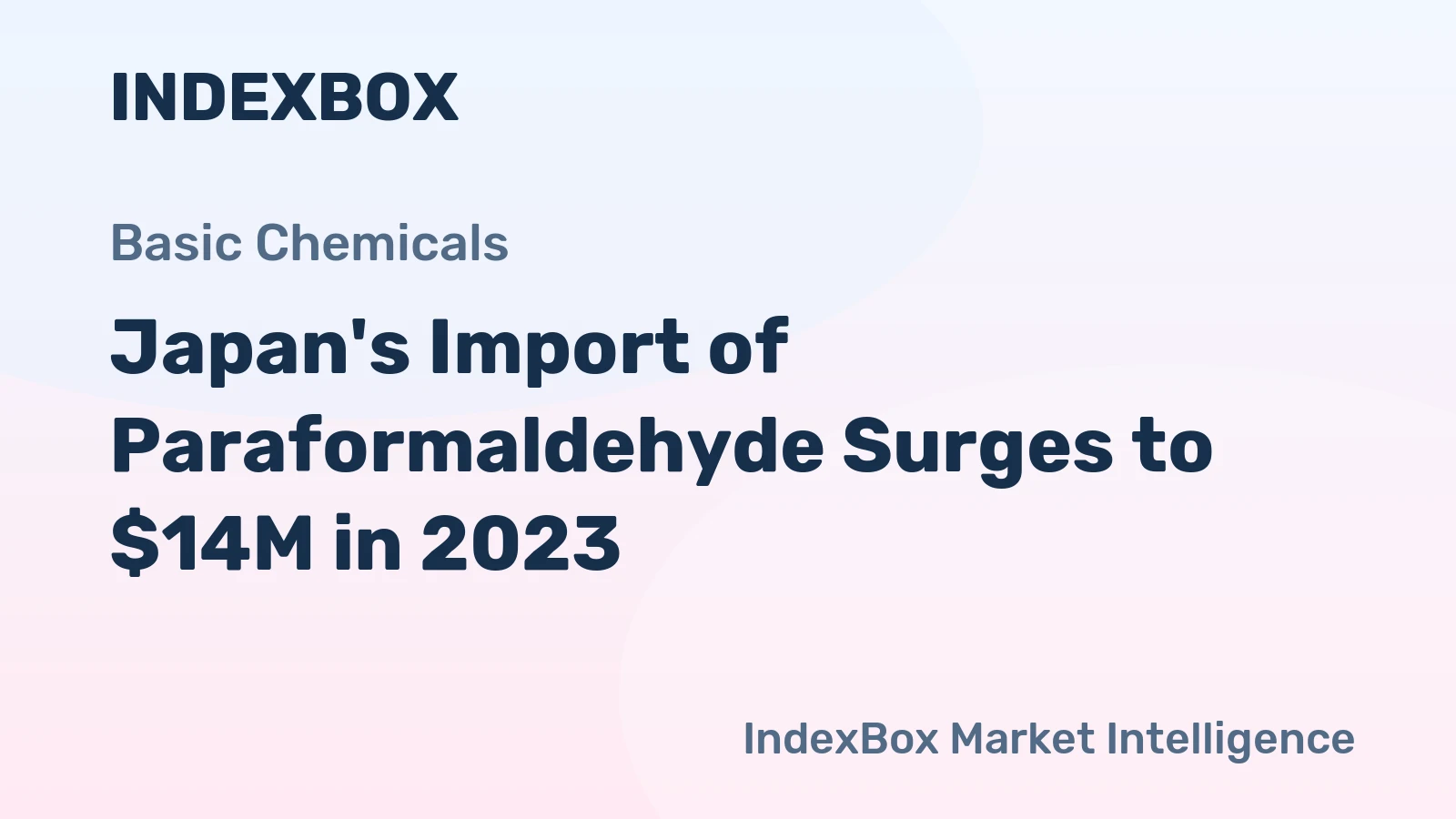 Japan's Import of Paraformaldehyde Surges to $14M in 2023