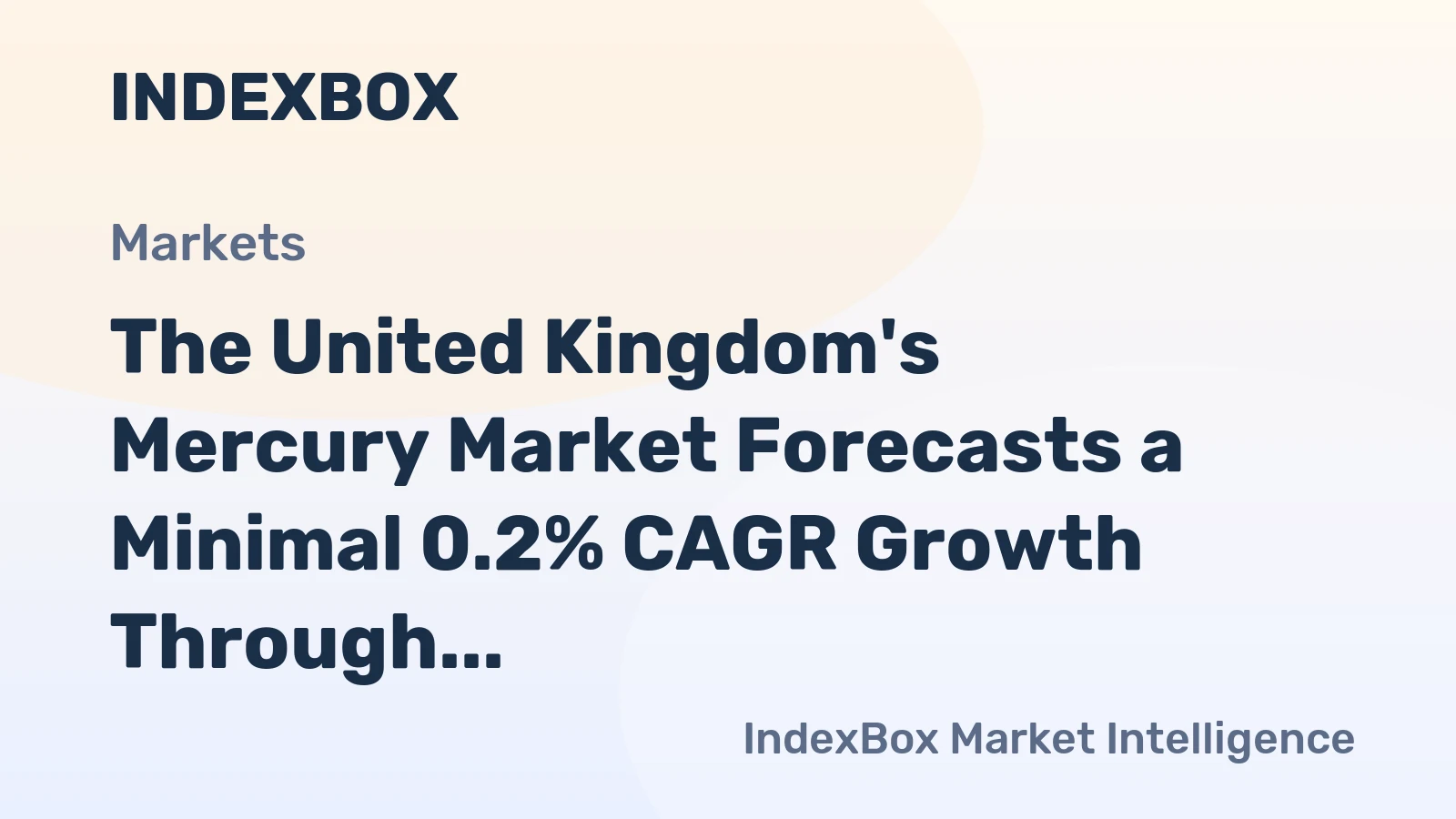 The United Kingdom's Mercury Market Forecasts a Minimal 0.2% CAGR Growth Through 2035