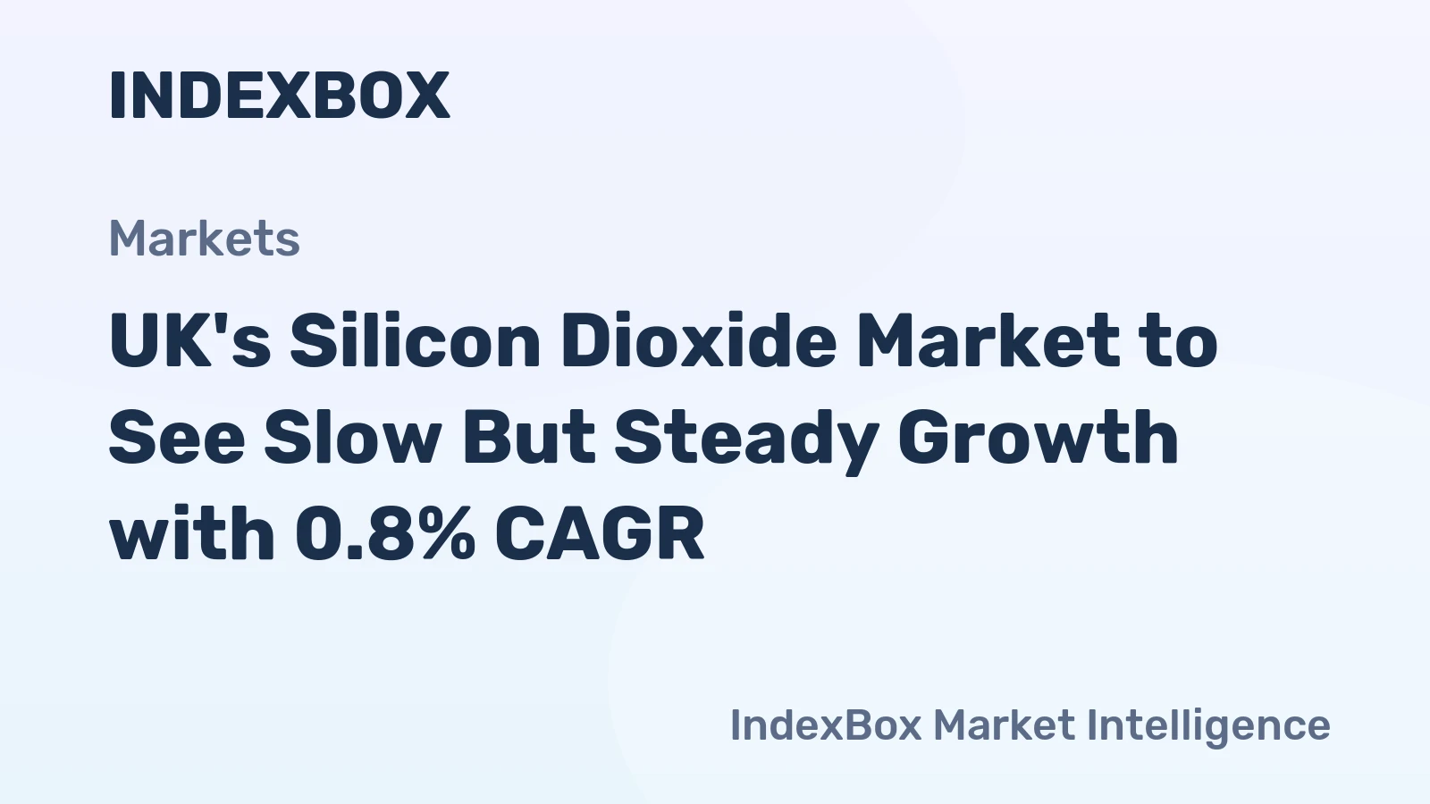 UK's Silicon Dioxide Market to See Slow But Steady Growth with 0.8% CAGR