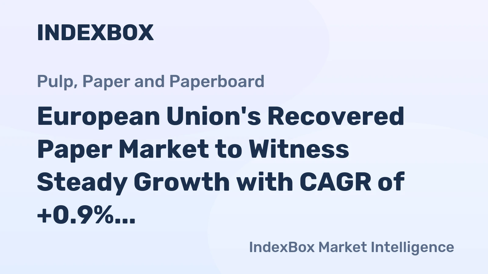 European Union's Recovered Paper Market to Witness Steady Growth with CAGR of +0.9% by 2035