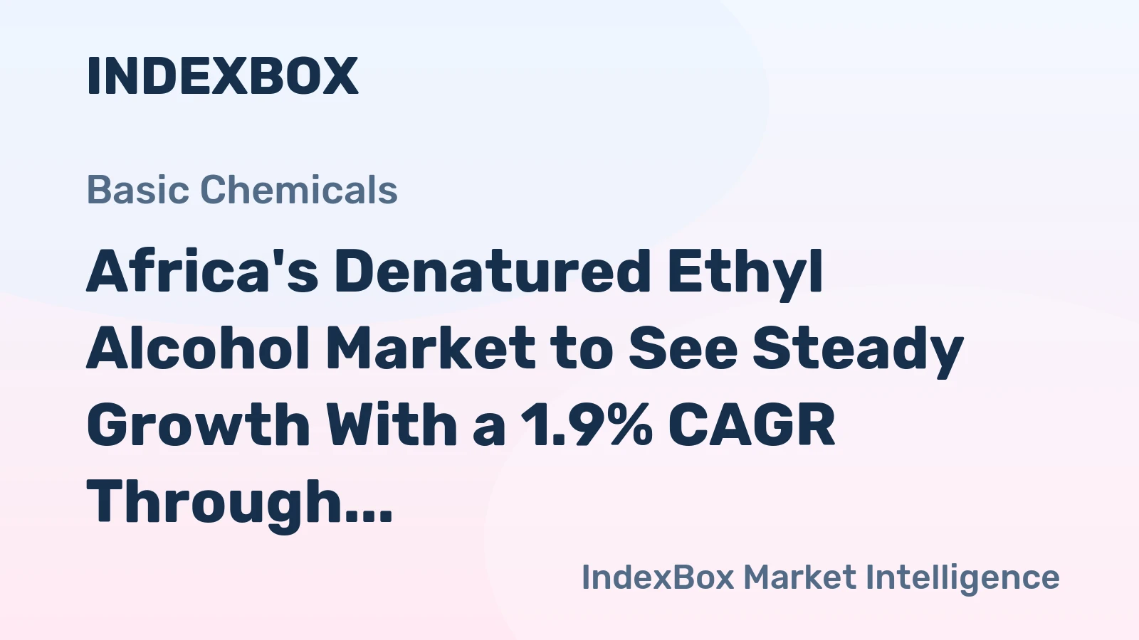 Africa's Denatured Ethyl Alcohol Market to See Steady Growth With a 1.9% CAGR Through 2035