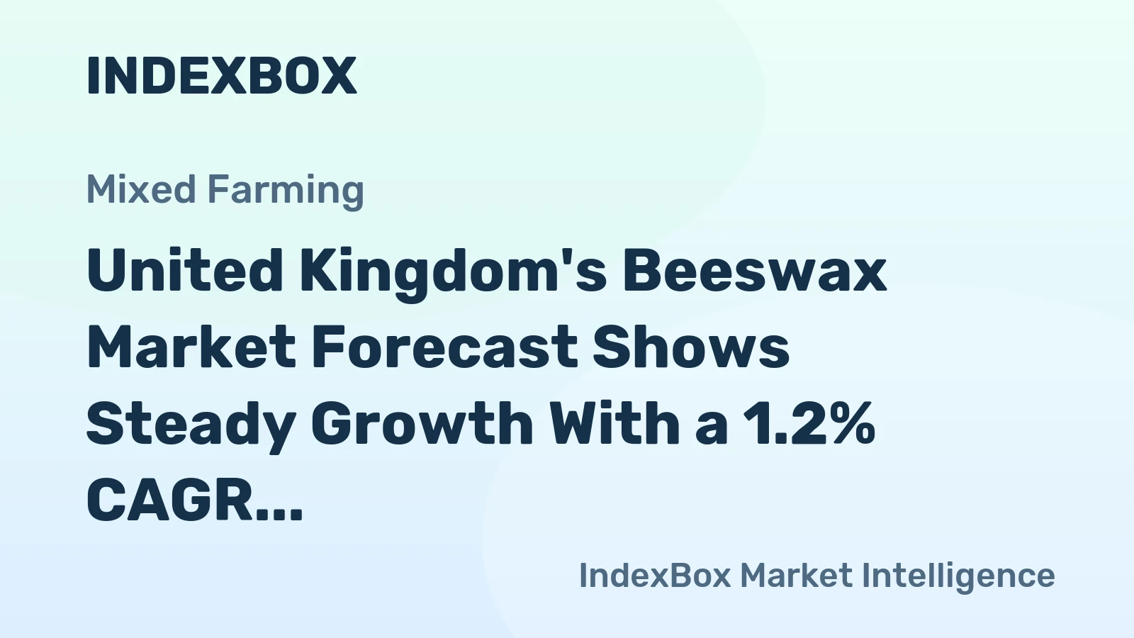 United Kingdom's Beeswax Market Forecast Shows Steady Growth With a 1.2% CAGR in Value