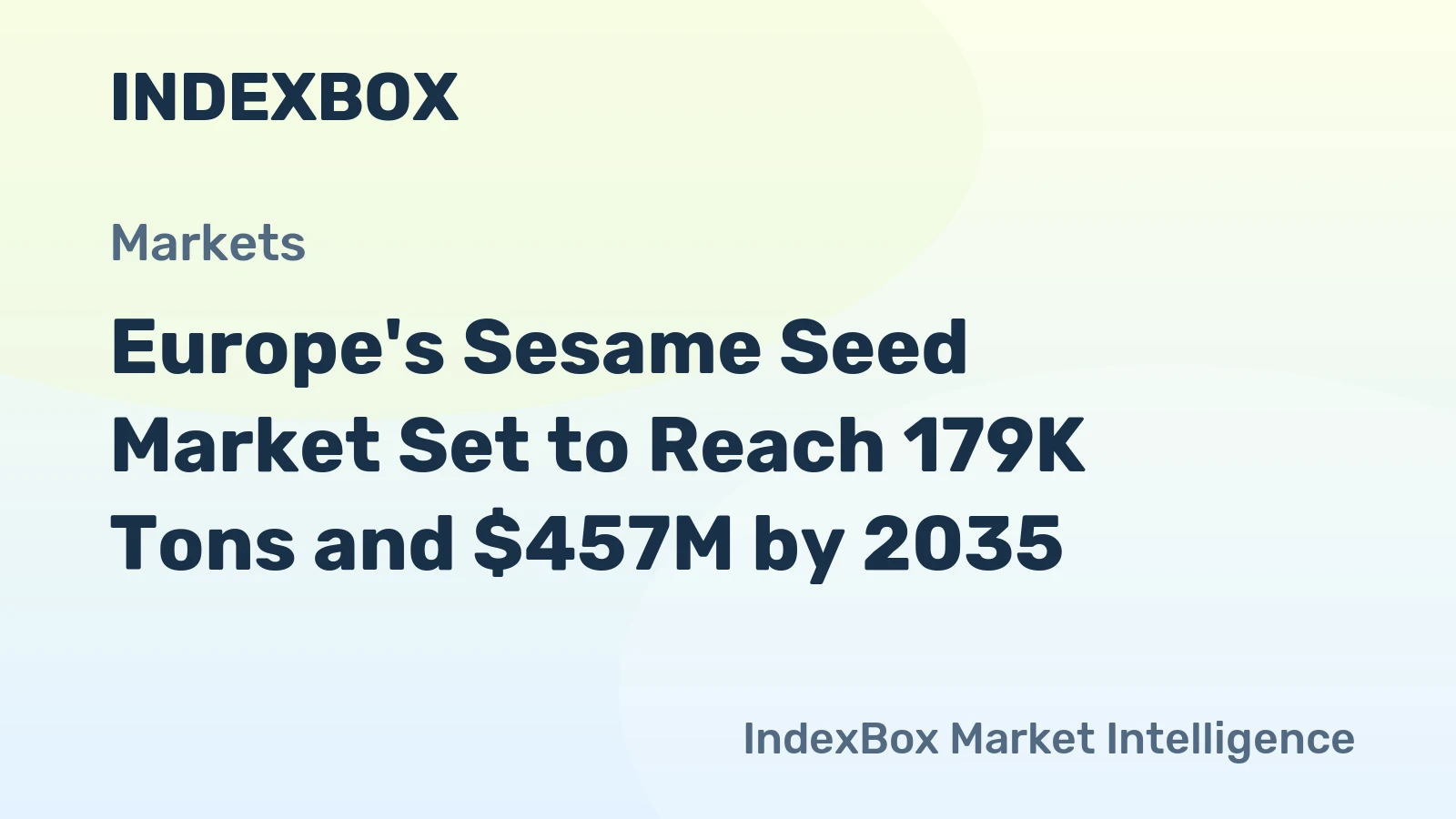 Europe's Sesame Seed Market Set to Reach 179K Tons and $457M by 2035