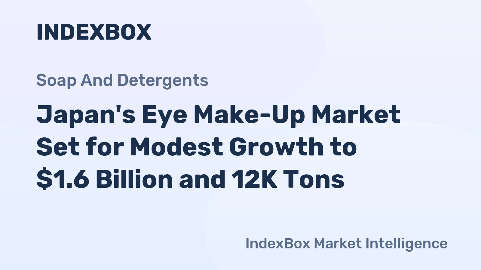 Japan's Eye Make-Up Market Set for Modest Growth to $1.6 Billion and 12K Tons