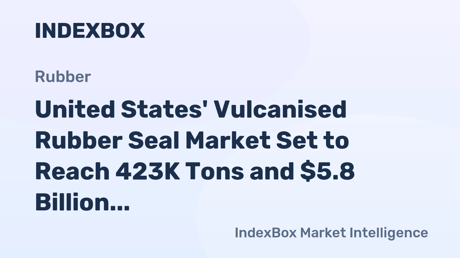 United States' Vulcanised Rubber Seal Market Set to Reach 423K Tons and $5.8 Billion