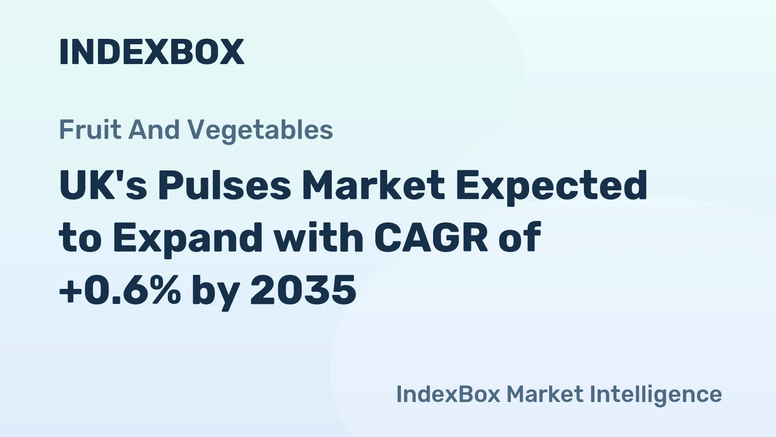 UK's Pulses Market Expected to Expand with CAGR of +0.6% by 2035