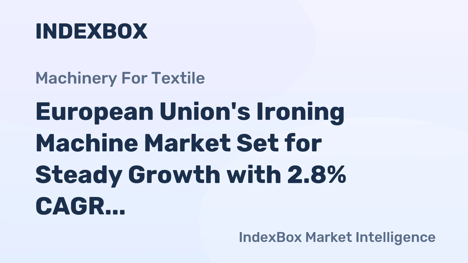 European Union's Ironing Machine Market Set for Steady Growth with 2.8% CAGR in Value Through 2035
