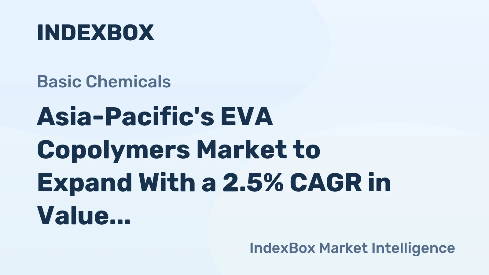 Asia-Pacific's EVA Copolymers Market to Expand With a 2.5% CAGR in Value Through 2035