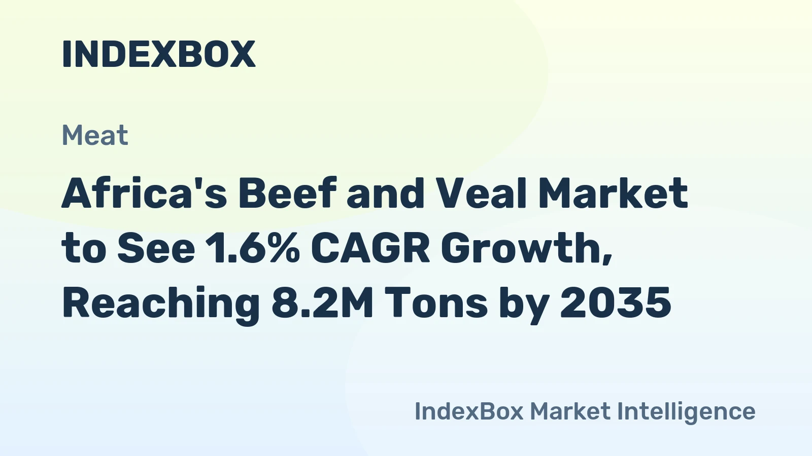 Africa's Beef and Veal Market to See 1.6% CAGR Growth, Reaching 8.2M Tons by 2035