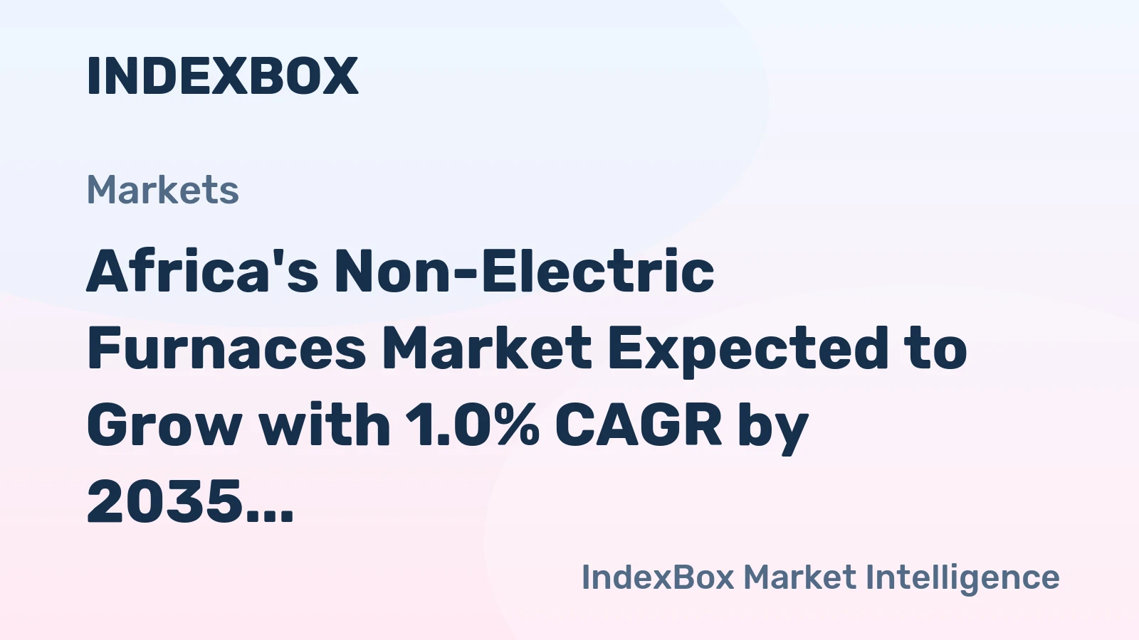 Africa's Non-Electric Furnaces Market Expected to Grow with 1.0% CAGR by 2035, Reaching 12K Units