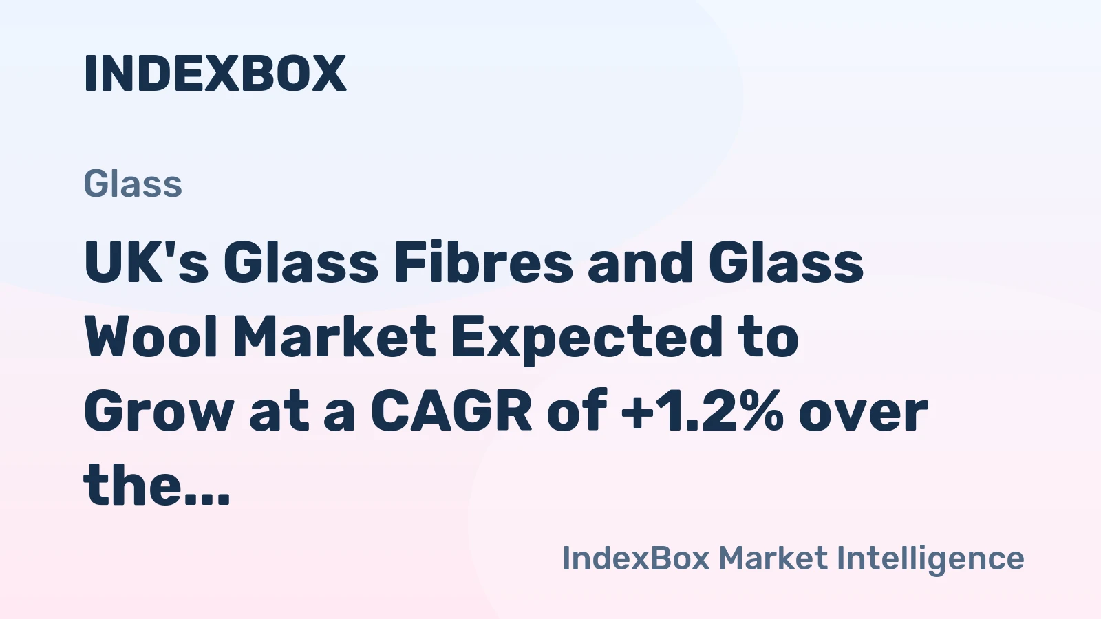 UK's Glass Fibres and Glass Wool Market Expected to Grow at a CAGR of +1.2% over the Next Decade