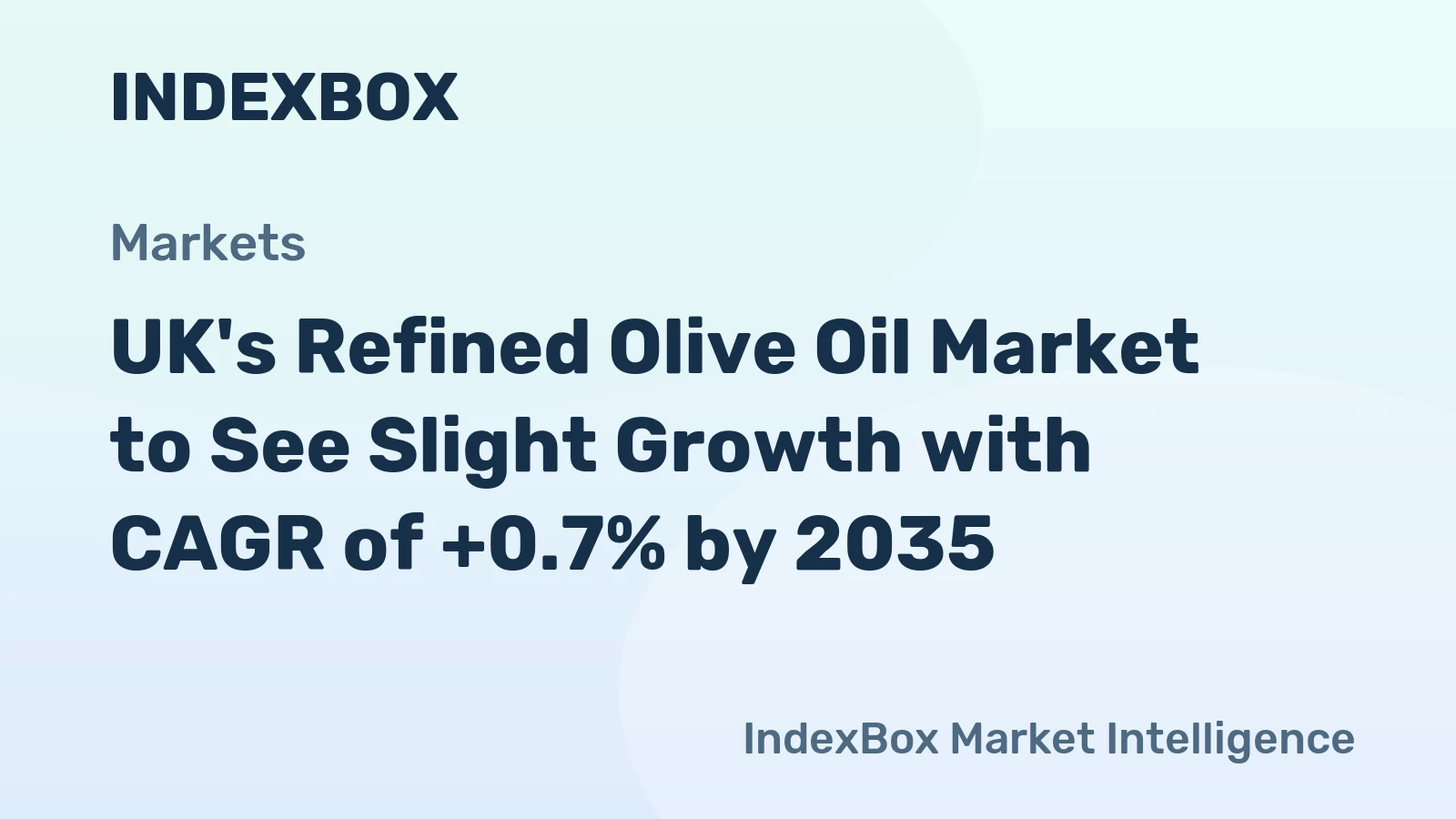 UK's Refined Olive Oil Market to See Slight Growth with CAGR of +0.7% by 2035