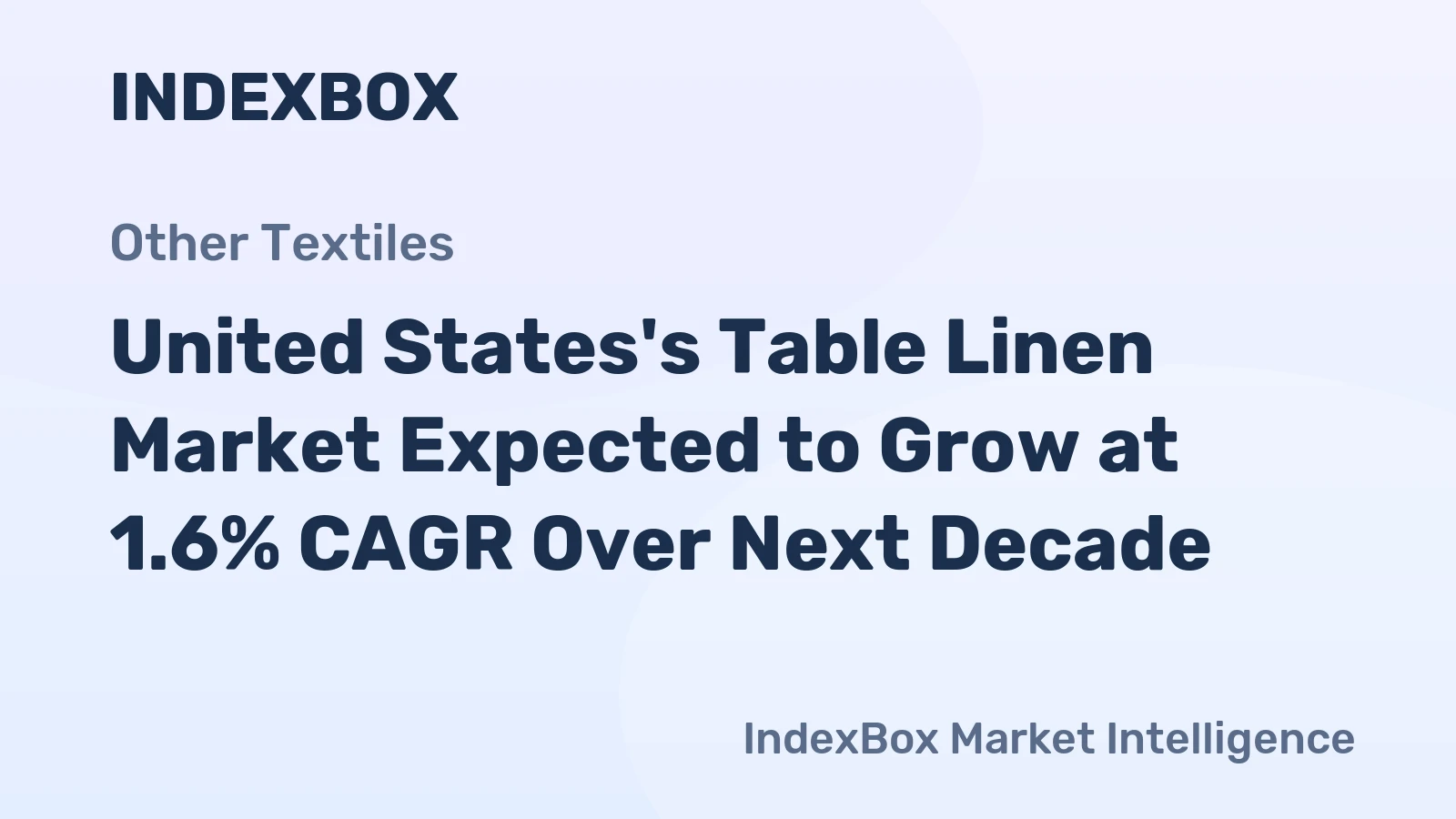 United States's Table Linen Market Expected to Grow at 1.6% CAGR Over Next Decade