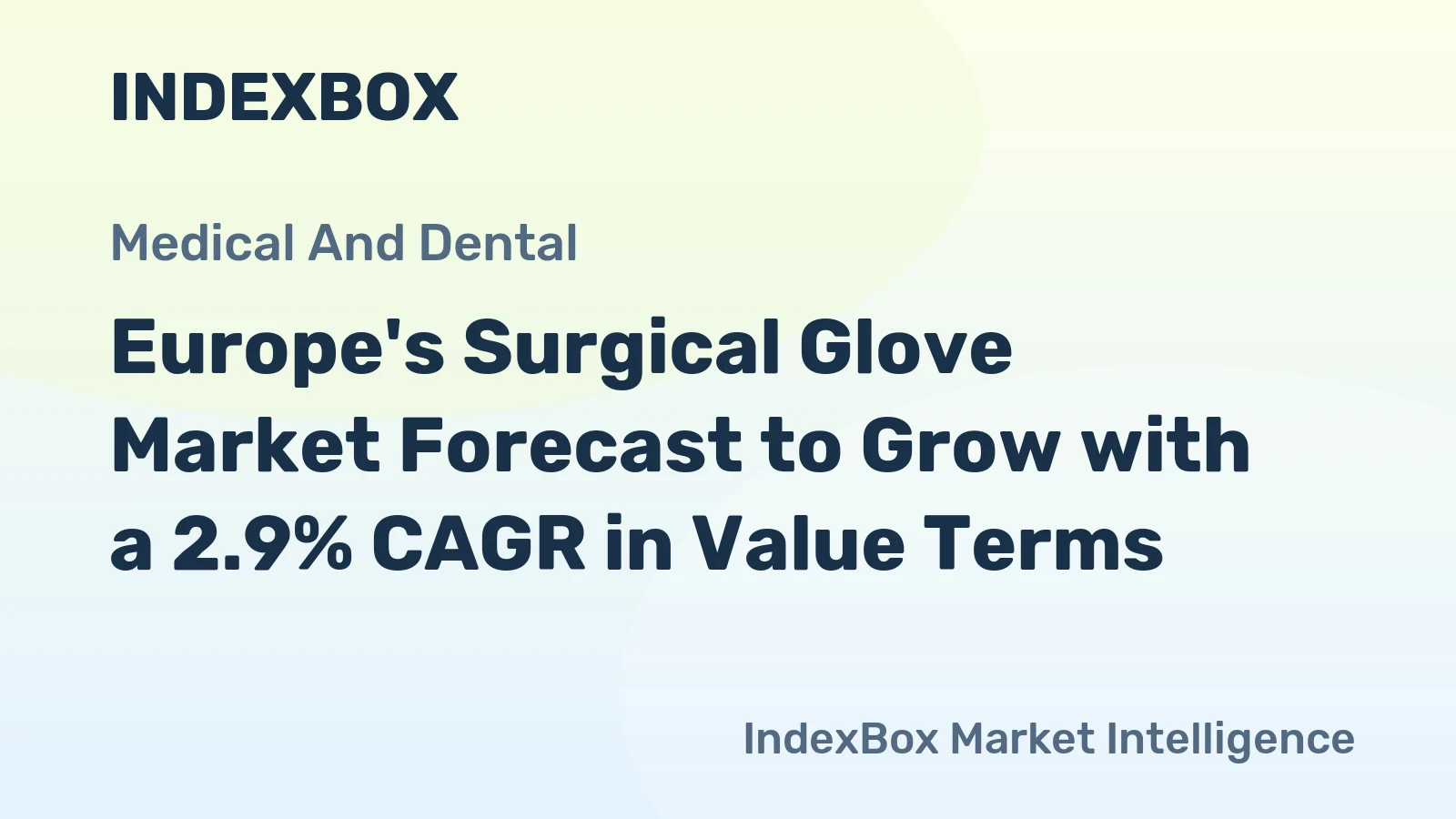 Europe's Surgical Glove Market Forecast to Grow with a 2.9% CAGR in Value Terms