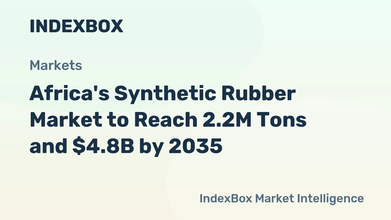Africa's Synthetic Rubber Market to Reach 2.2M Tons and $4.8B by 2035