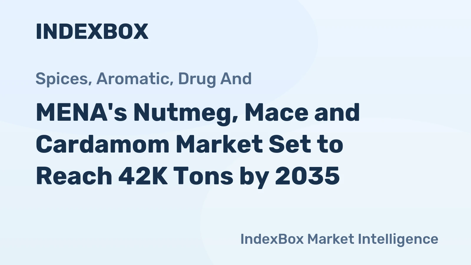 MENA's Nutmeg, Mace and Cardamom Market Set to Reach 42K Tons by 2035