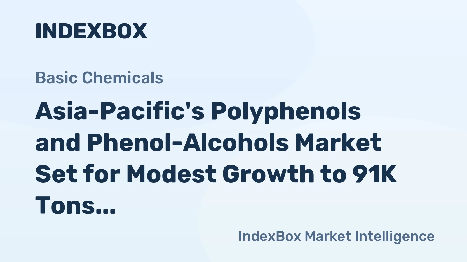 Asia-Pacific's Polyphenols and Phenol-Alcohols Market Set for Modest Growth to 91K Tons and $581M