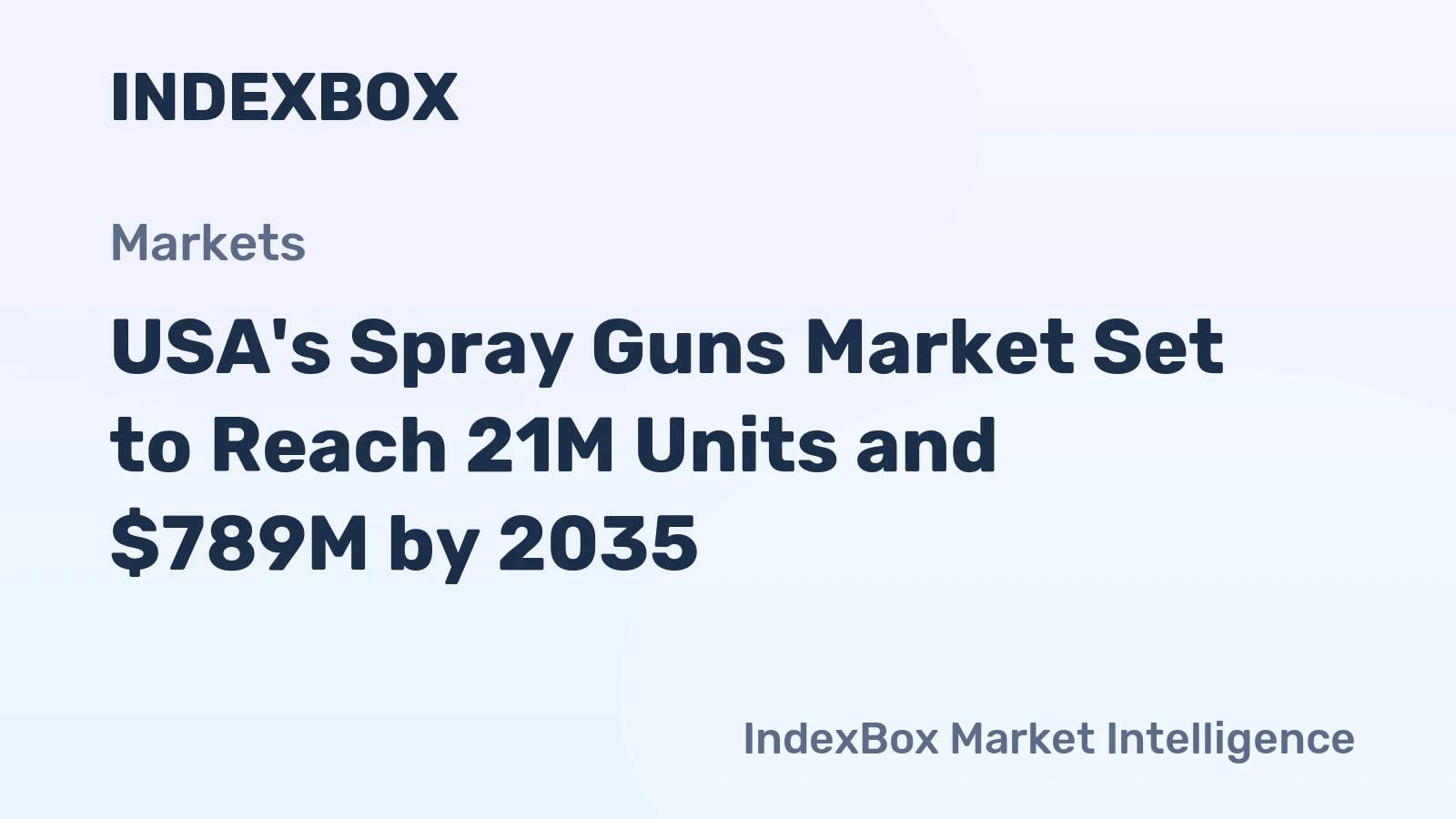USA's Spray Guns Market Set to Reach 21M Units and $789M by 2035
