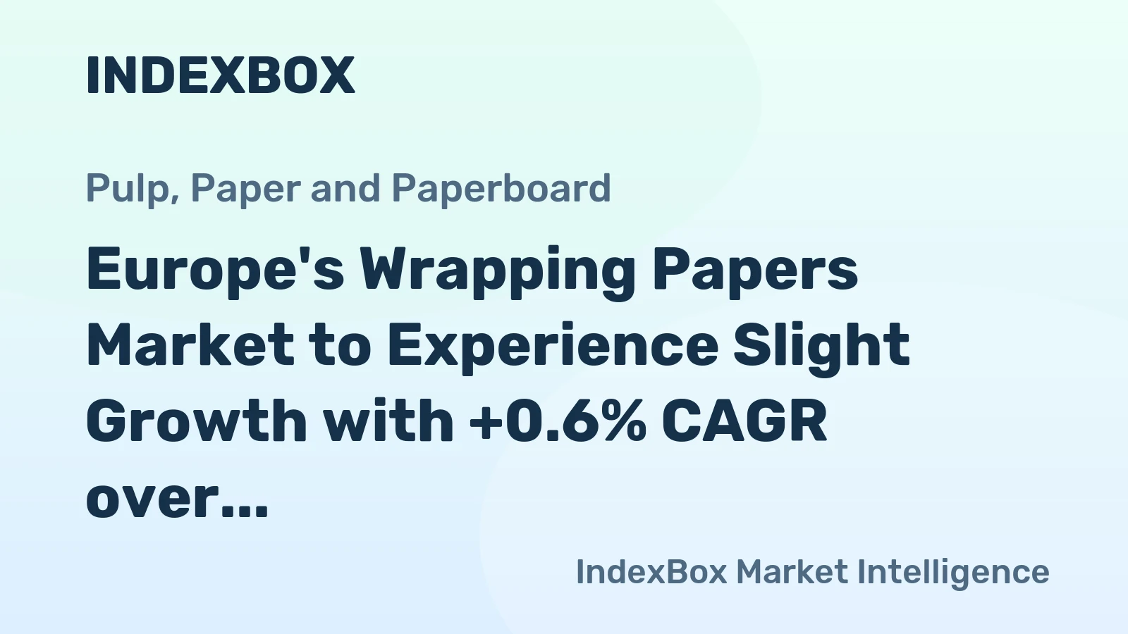 Europe's Wrapping Papers Market to Experience Slight Growth with +0.6% CAGR over the Next Decade