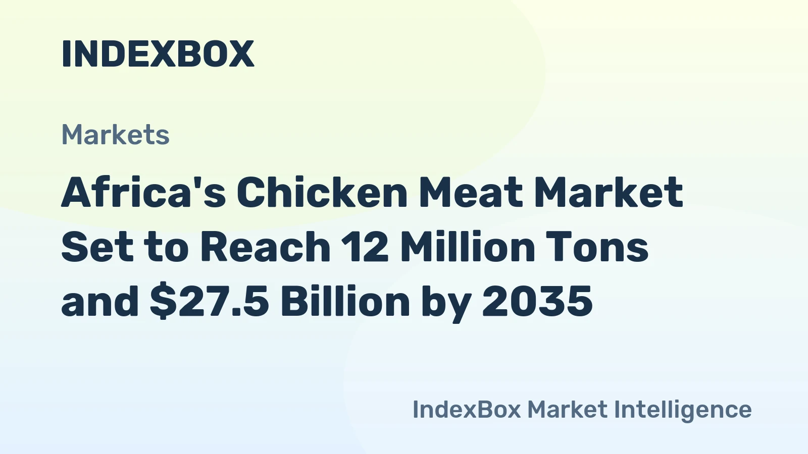 Africa's Chicken Meat Market Set to Reach 12 Million Tons and $27.5 Billion by 2035