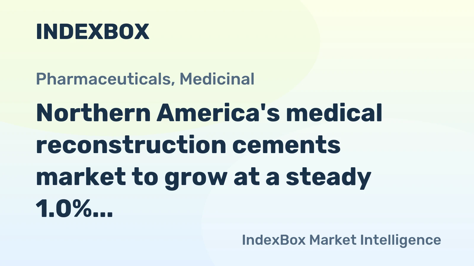 Northern America's medical reconstruction cements market to grow at a steady 1.0% CAGR, reaching $4.6B by 2035.