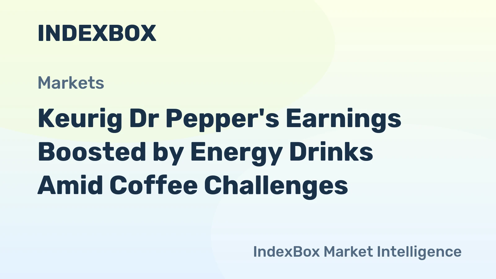 Keurig Dr Pepper's Earnings Boosted by Energy Drinks Amid Coffee Challenges
