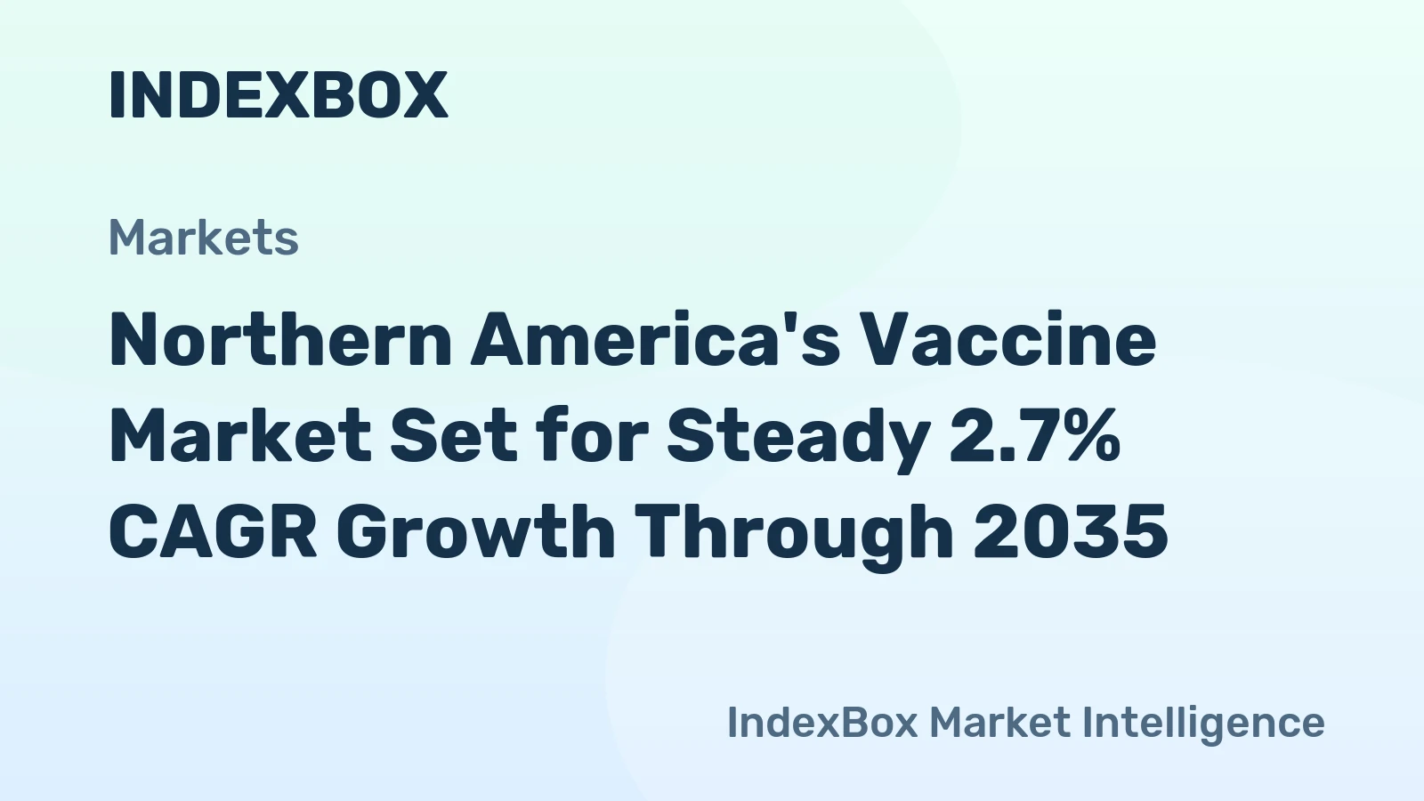 Northern America's Vaccine Market Set for Steady 2.7% CAGR Growth Through 2035