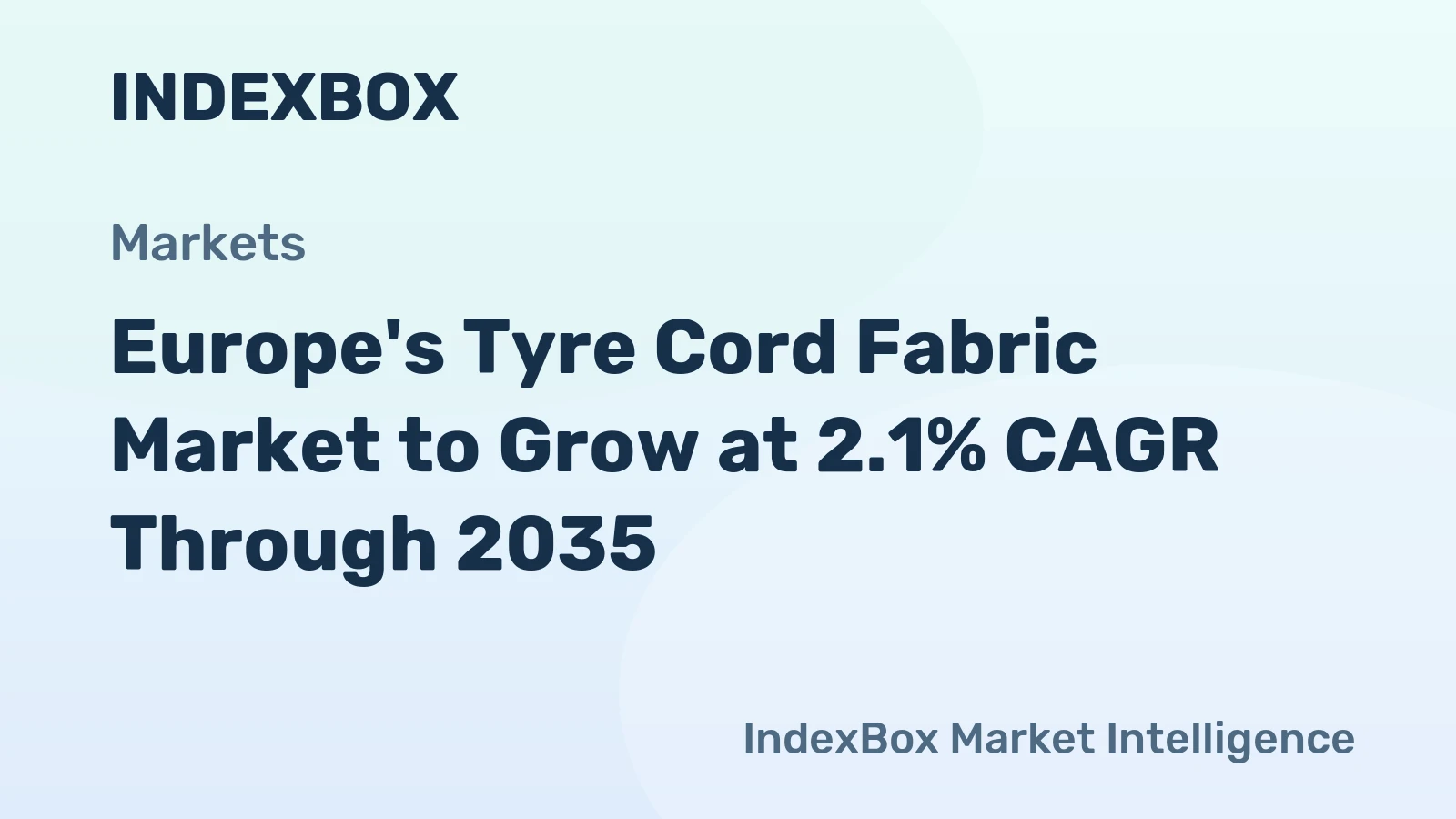 Europe's Tyre Cord Fabric Market to Grow at 2.1% CAGR Through 2035