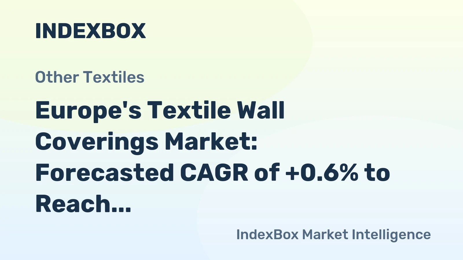 Europe's Textile Wall Coverings Market: Forecasted CAGR of +0.6% to Reach 14M Square Meters by 2035