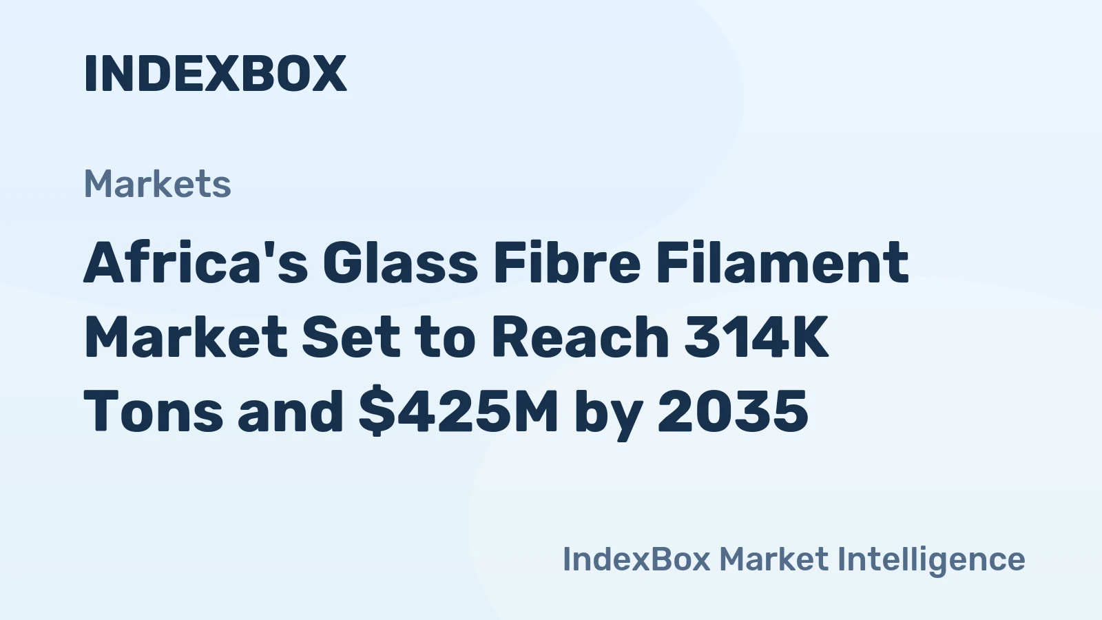 Africa's Glass Fibre Filament Market Set to Reach 314K Tons and $425M by 2035