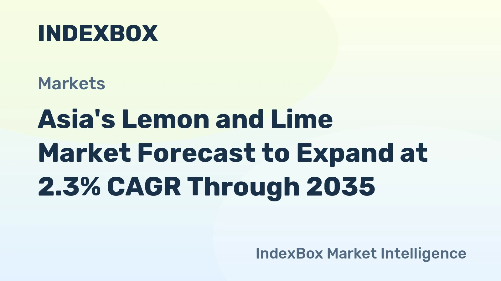 Asia's Lemon and Lime Market Forecast to Expand at 2.3% CAGR Through 2035