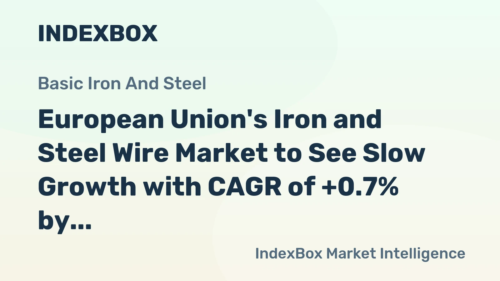 European Union's Iron and Steel Wire Market to See Slow Growth with CAGR of +0.7% by 2035
