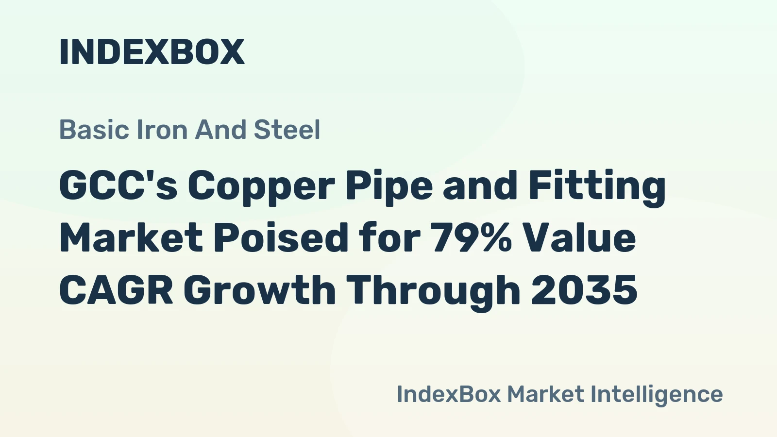 GCC's Copper Pipe and Fitting Market Poised for 79% Value CAGR Growth Through 2035