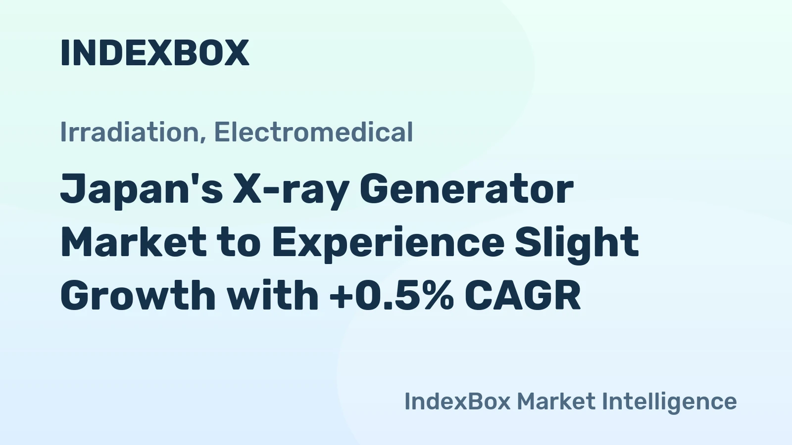 Japan's X-ray Generator Market to Experience Slight Growth with +0.5% CAGR