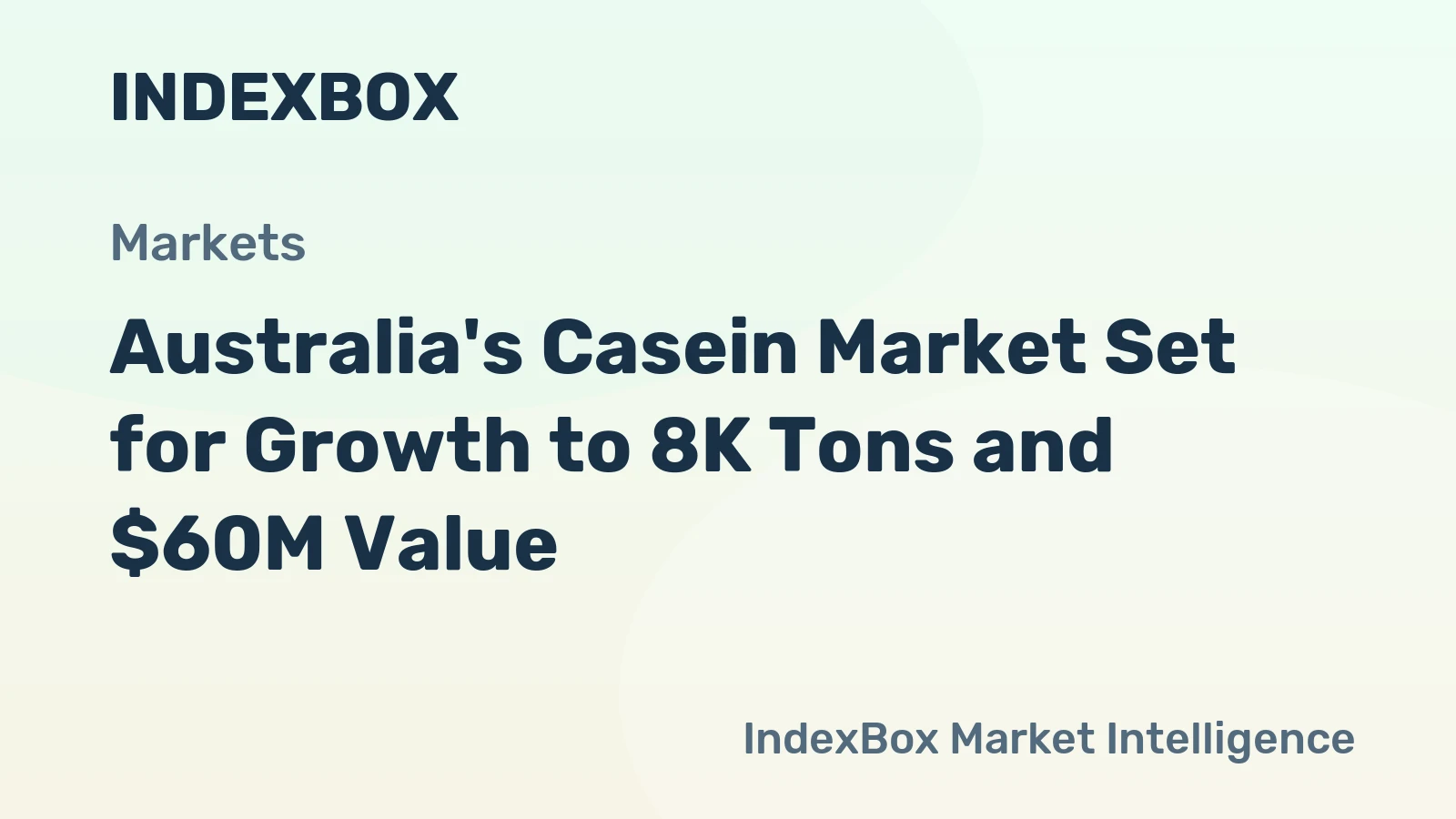 Australia's Casein Market Set for Growth to 8K Tons and $60M Value