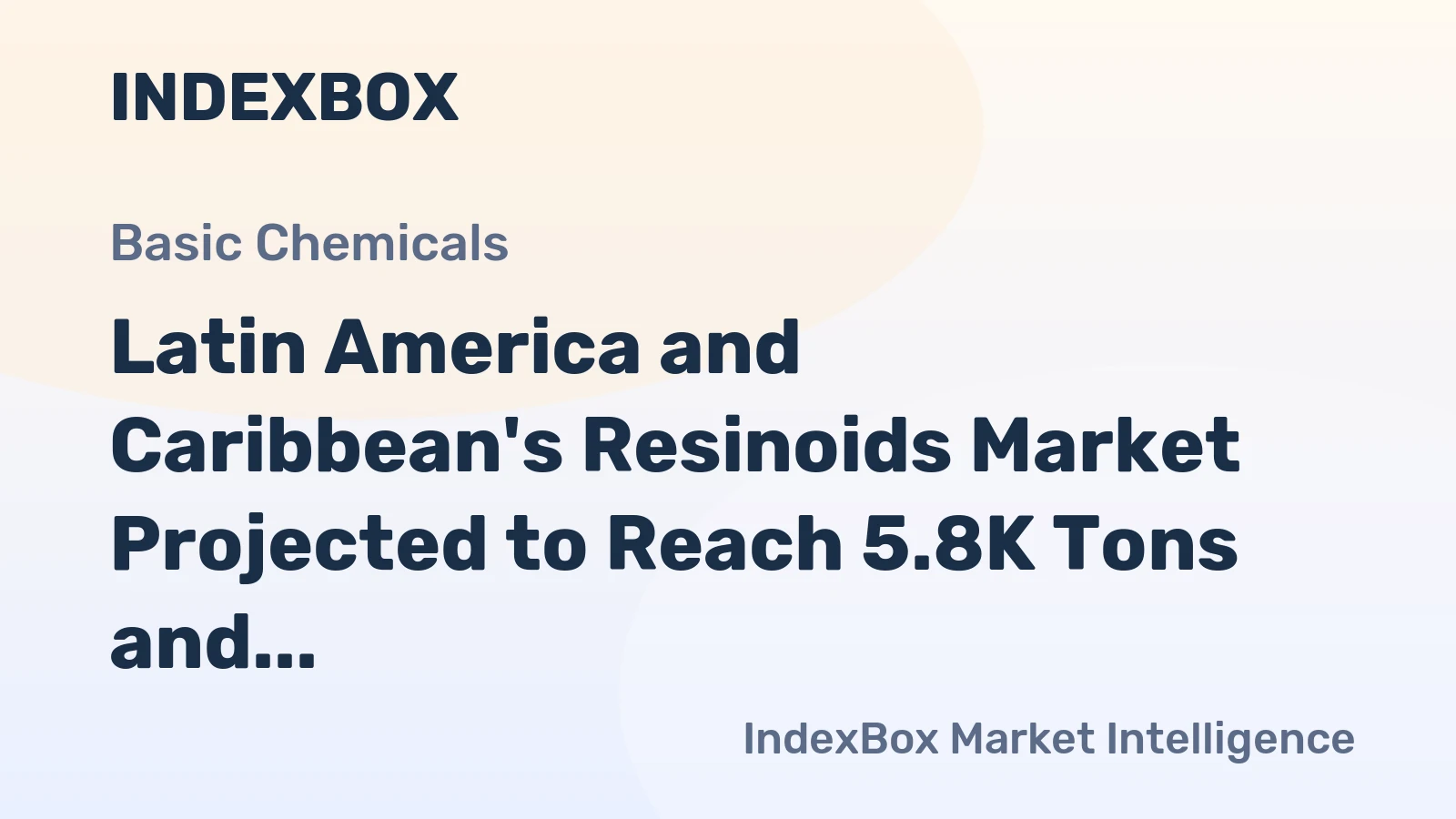 Latin America and Caribbean's Resinoids Market Projected to Reach 5.8K Tons and $116M by 2035