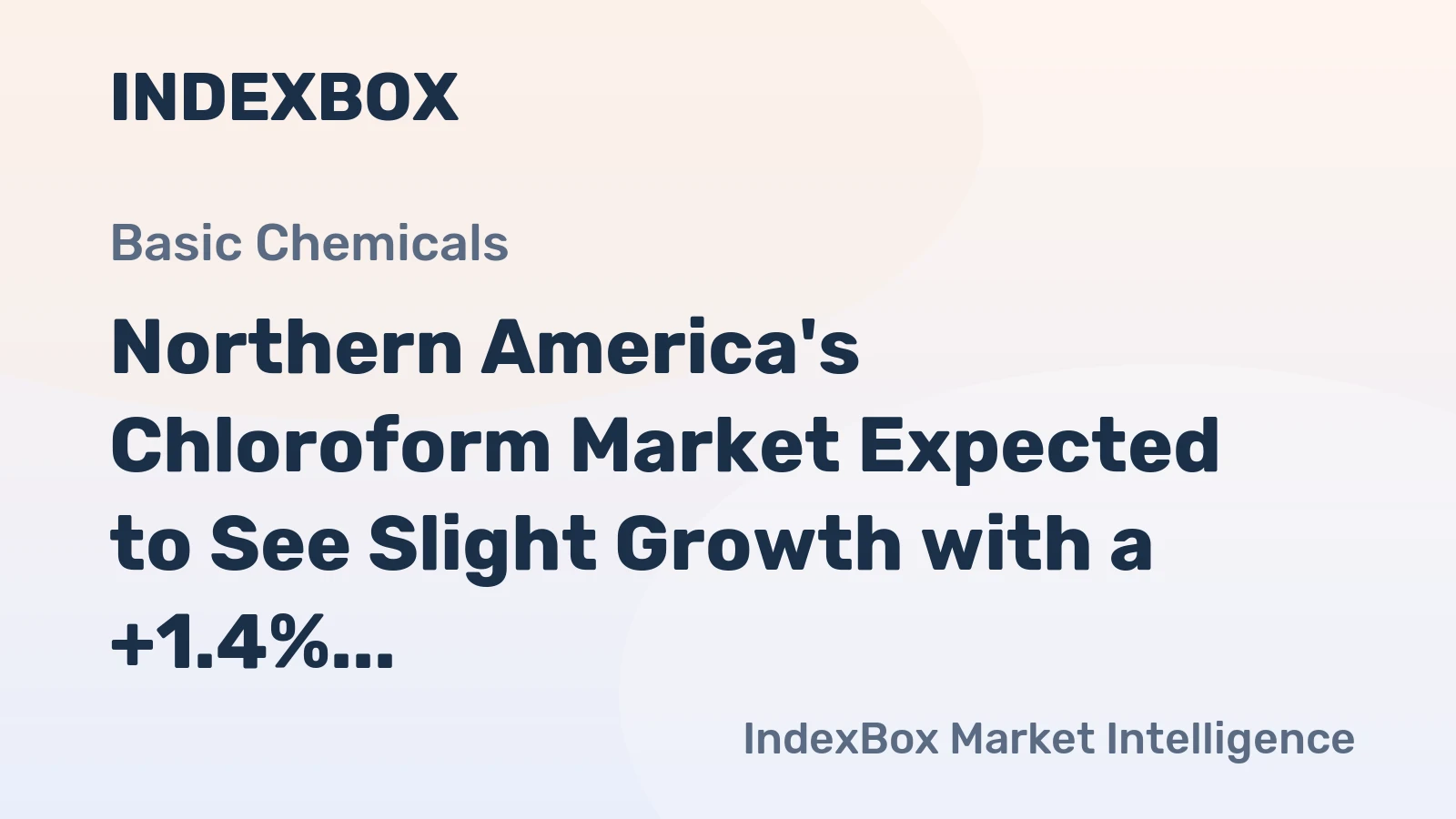 Northern America's Chloroform Market Expected to See Slight Growth with a +1.4% CAGR by 2035