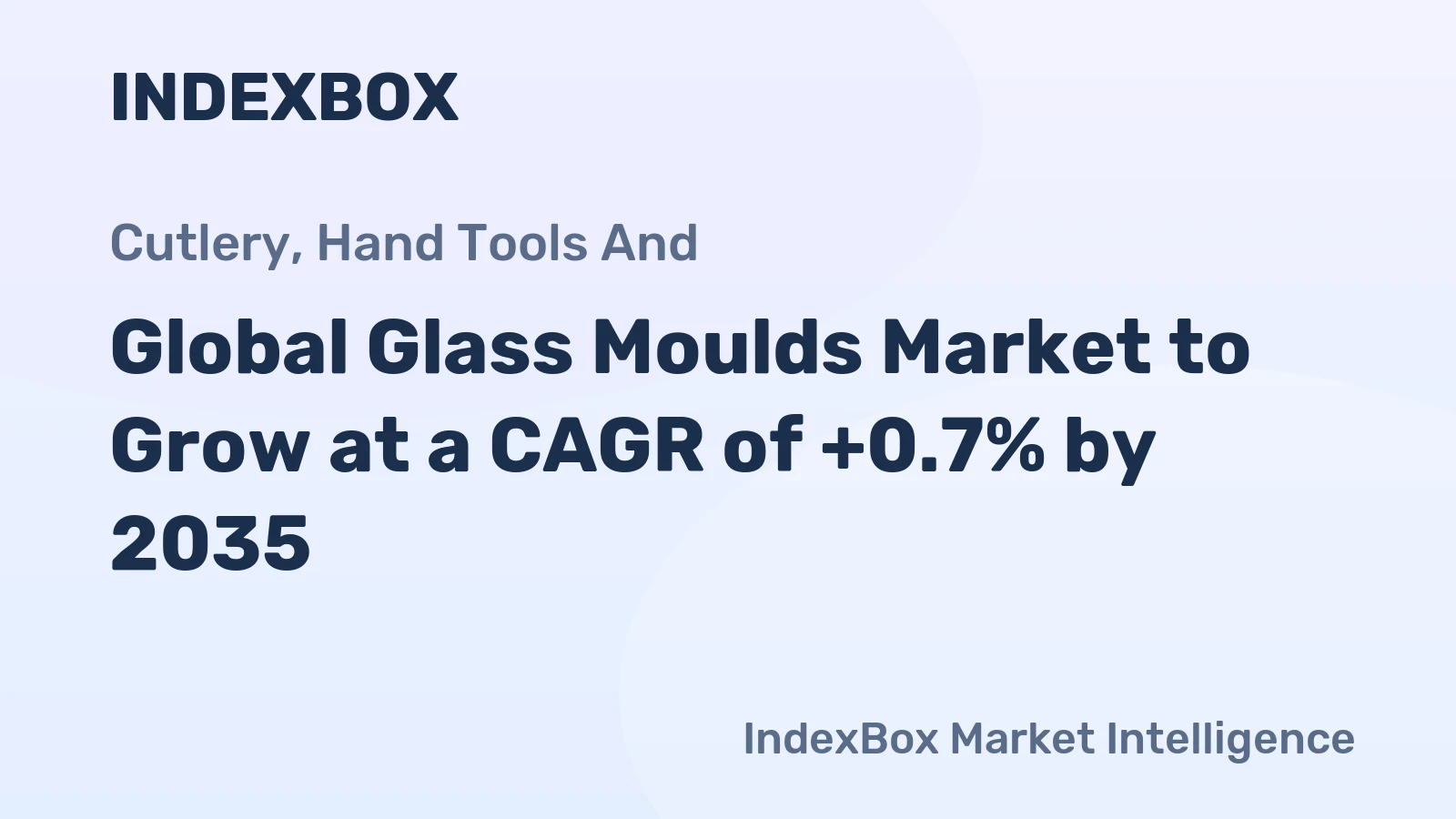 Global Glass Moulds Market to Grow at a CAGR of +0.7% by 2035